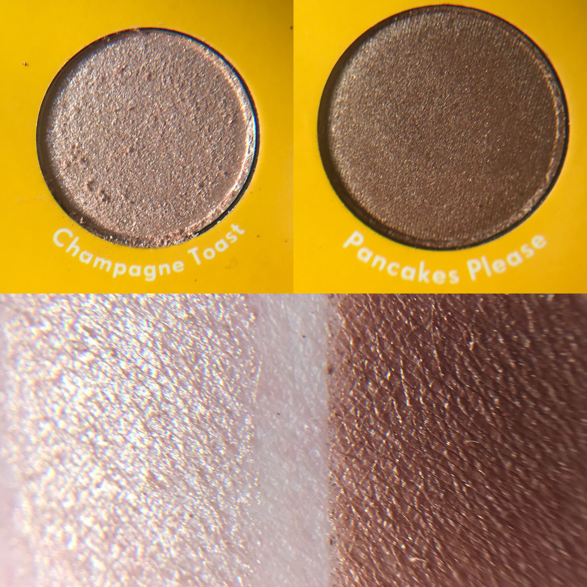 Colourpop x Zoella Brunch Date palette swatches - Colourpop Swatch Gallery